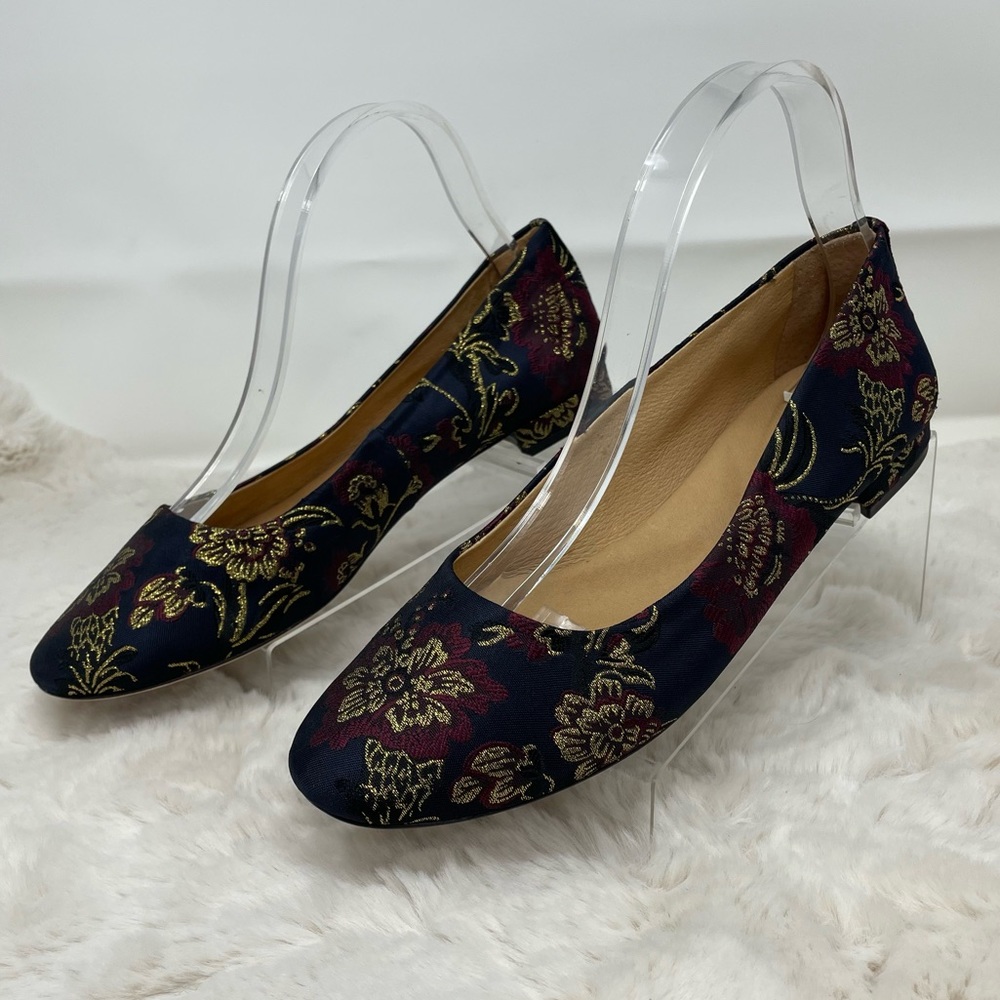 Antonio Melani Vintal Two Navy Blue & Gold Floral Emb… - Gem
